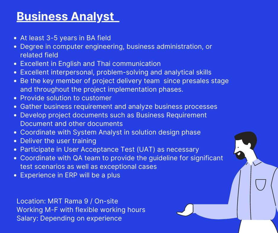 Forms Syntron Thailand – Business Analyst (30,000 – 70,000 ...